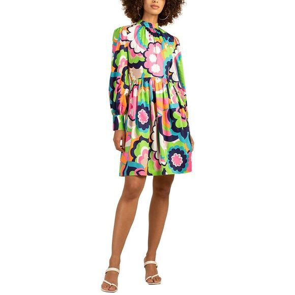 Trina Turk | Dresses | Trina Turk Womens Regular Fit Bloom Mini Dress ...